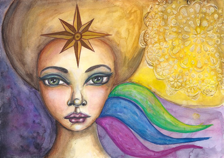New Painting – Shine your light and embrace your shadow – Phloem